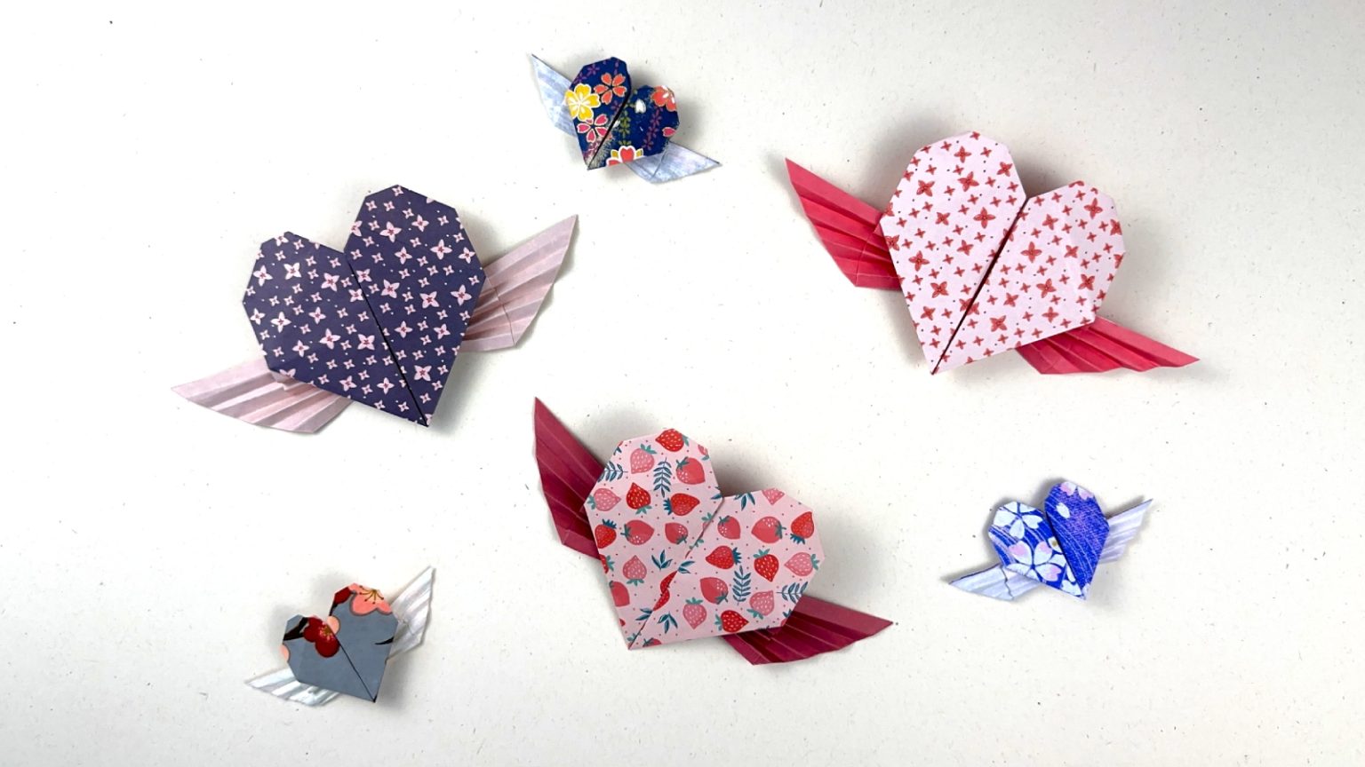 How to Fold an Origami Heart with Wings: Step by Step Instructions