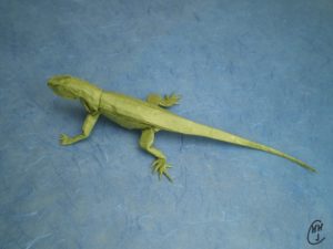 Iguana Fold these 28 Awesome Origami Lizards