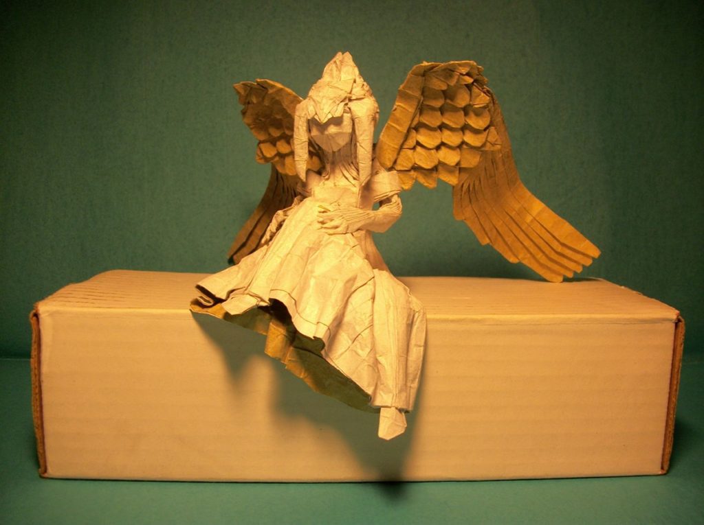 Amazing Origami Angels to Harp on About