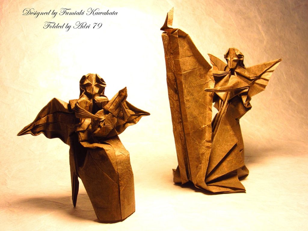 Amazing Origami Angels to Harp on About