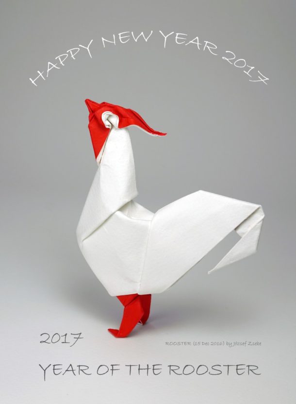 2017 Chinese New Year Origami Rooster Extravaganza!