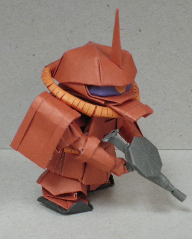 Incredible Mobile Suit Gundam Robots Folded Out of Paper