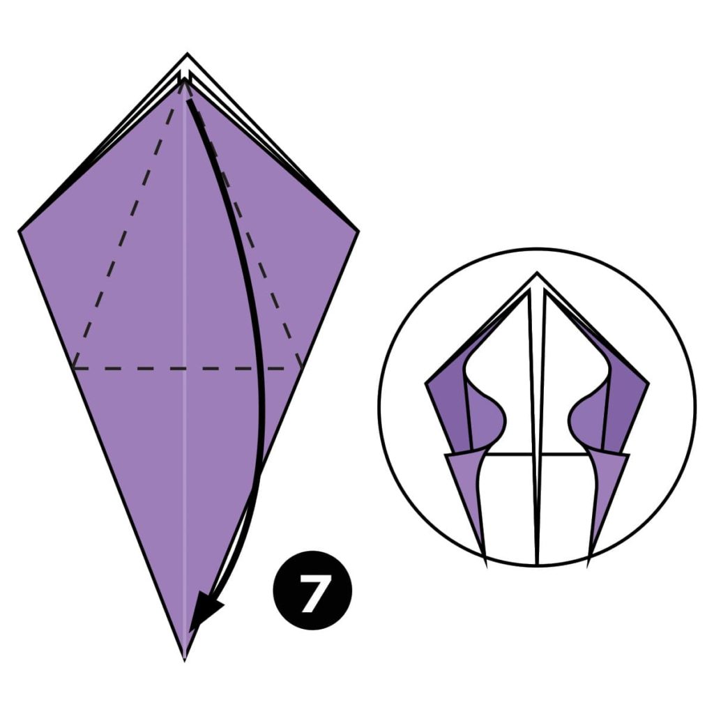 How to Fold a Traditional Origami Iris