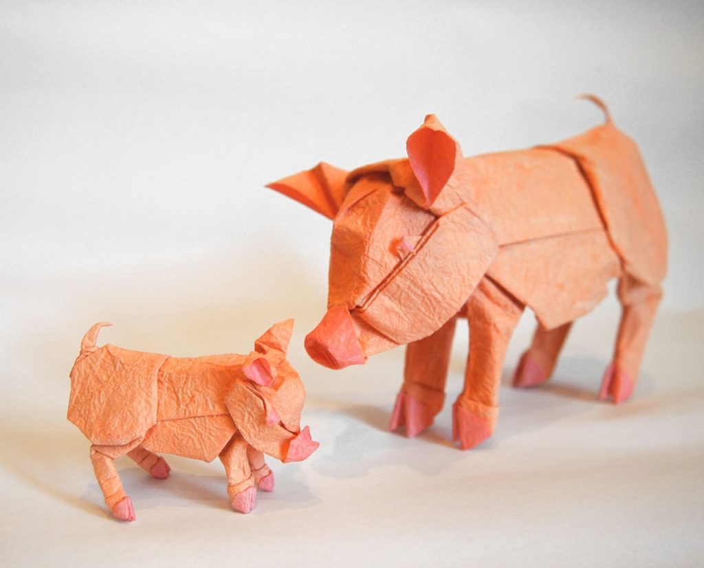 I Hope there are No Re-Pork-Ussions for Showing You these Origami Pigs