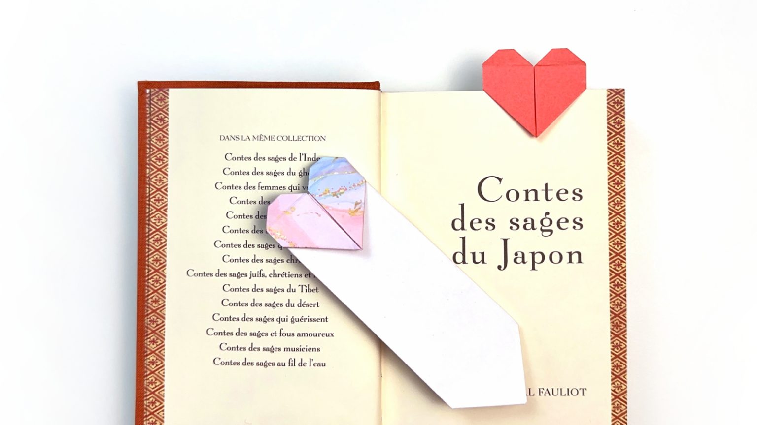 How to Fold an Origami Heart Bookmark 💖 Step-by-Step Instructions