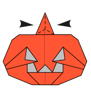 How to Fold an Easy Origami Jack-O-Lantern 🎃
